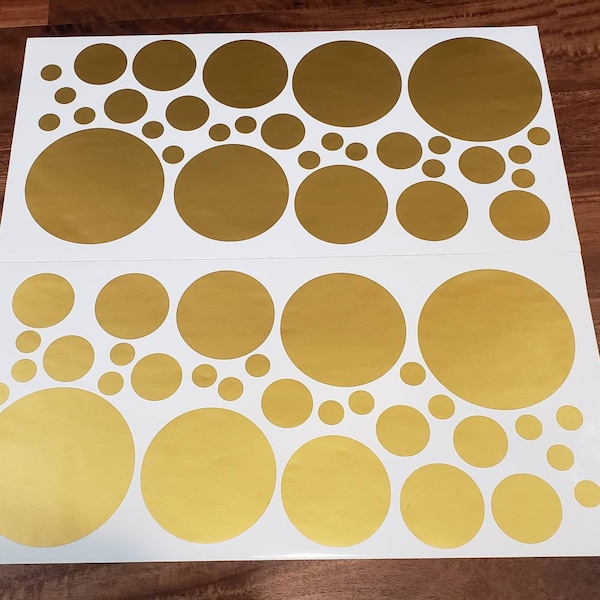 Gold Wall Decals - Etsy
