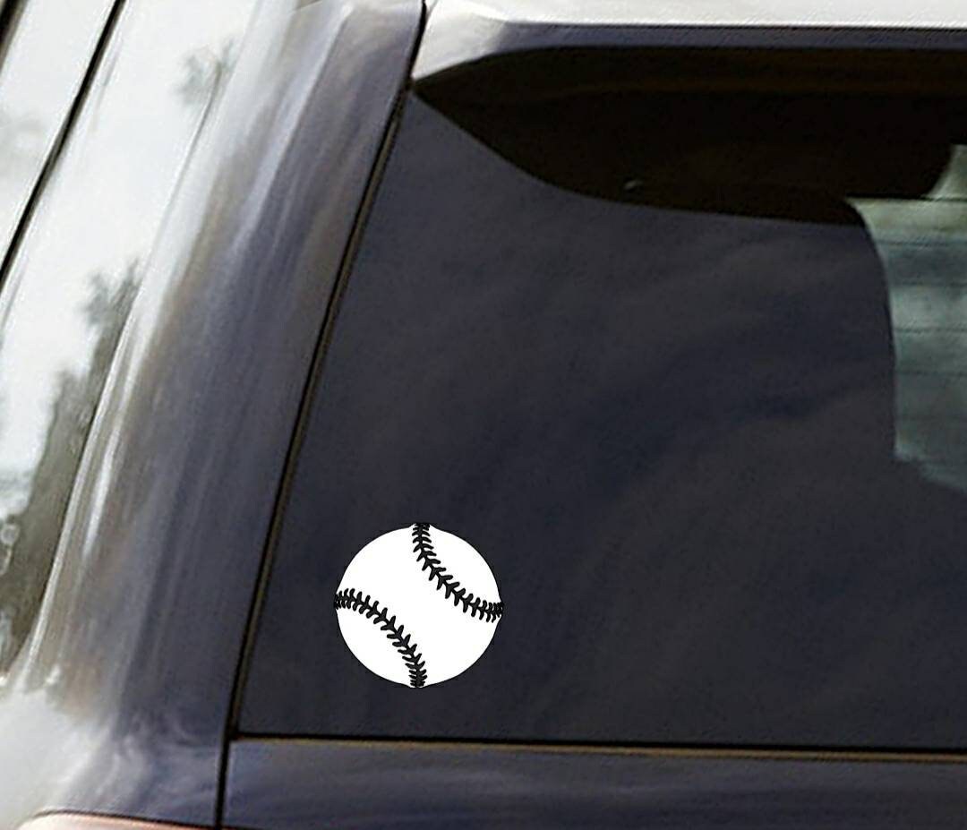 Baseball Window Decal Softball Car Decal Baseball Decor - Etsy