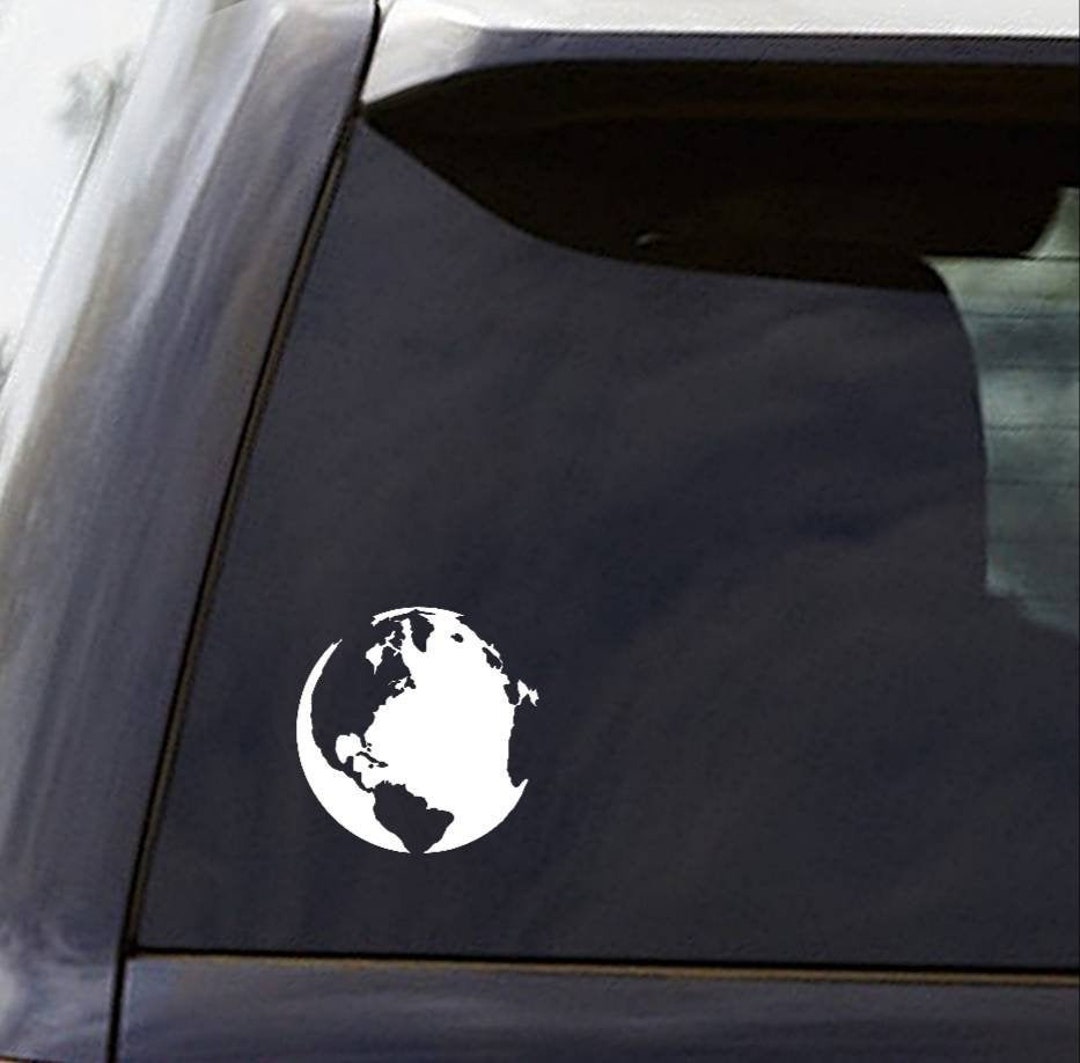 Globe Vinyl Decal Globe Sticker Globe Decal Globe Decor - Etsy
