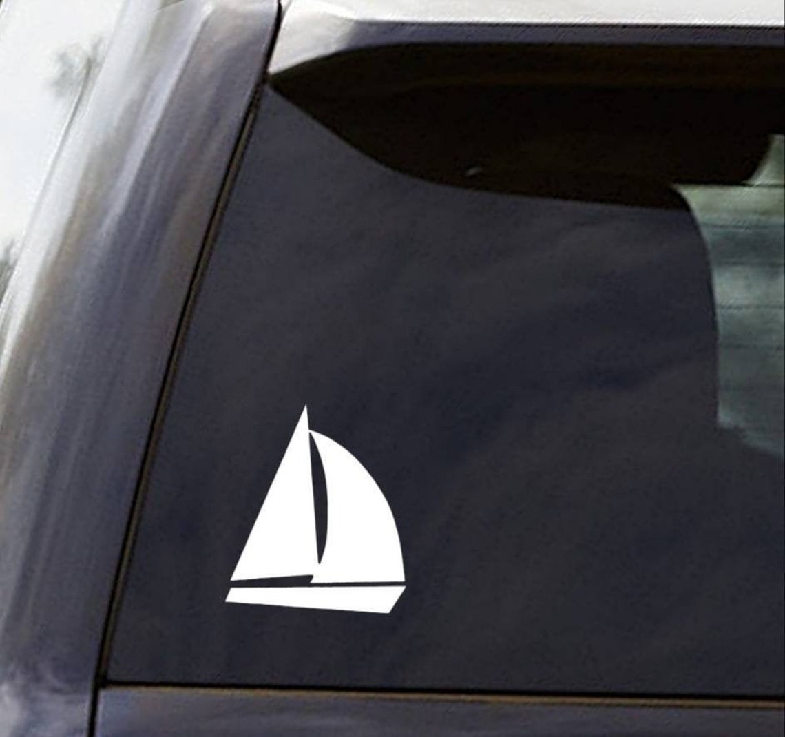Sailboat Decal Sailboat Sticker Boat Decal Boat Sticker | Etsy