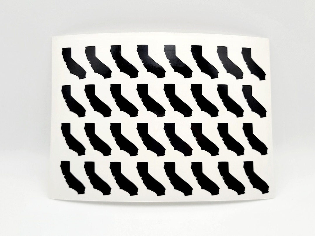 32 Small California State Decals to Be Used for Envelope Seals ...