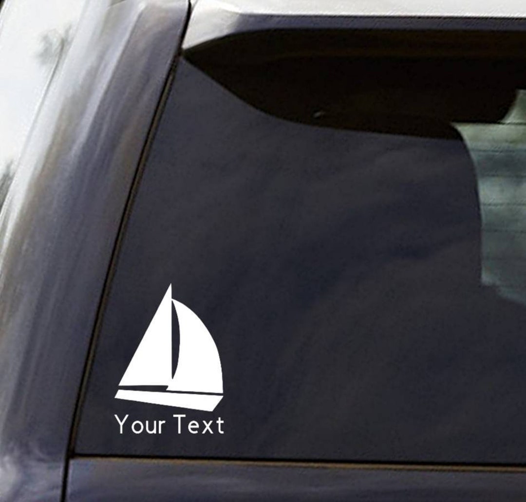 Boat Decal Personalized Boat Gift Sailboat Decal Car Window - Etsy