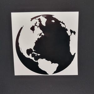 Globe Vinyl Decal, Globe Sticker, Globe Decal, Globe Decor, World Map ...
