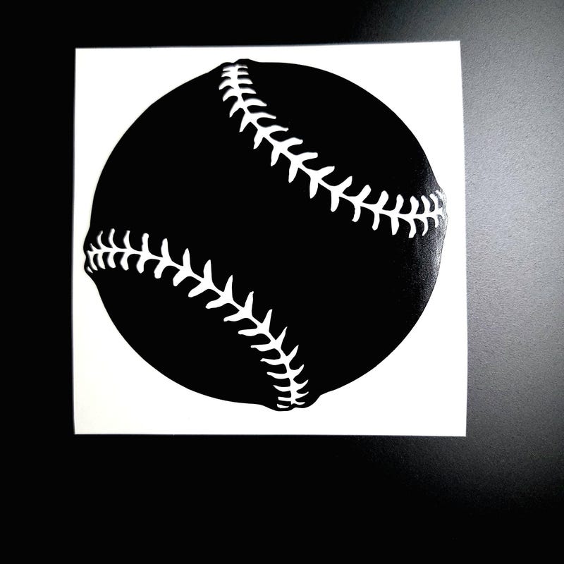Softball Car Decal - Etsy