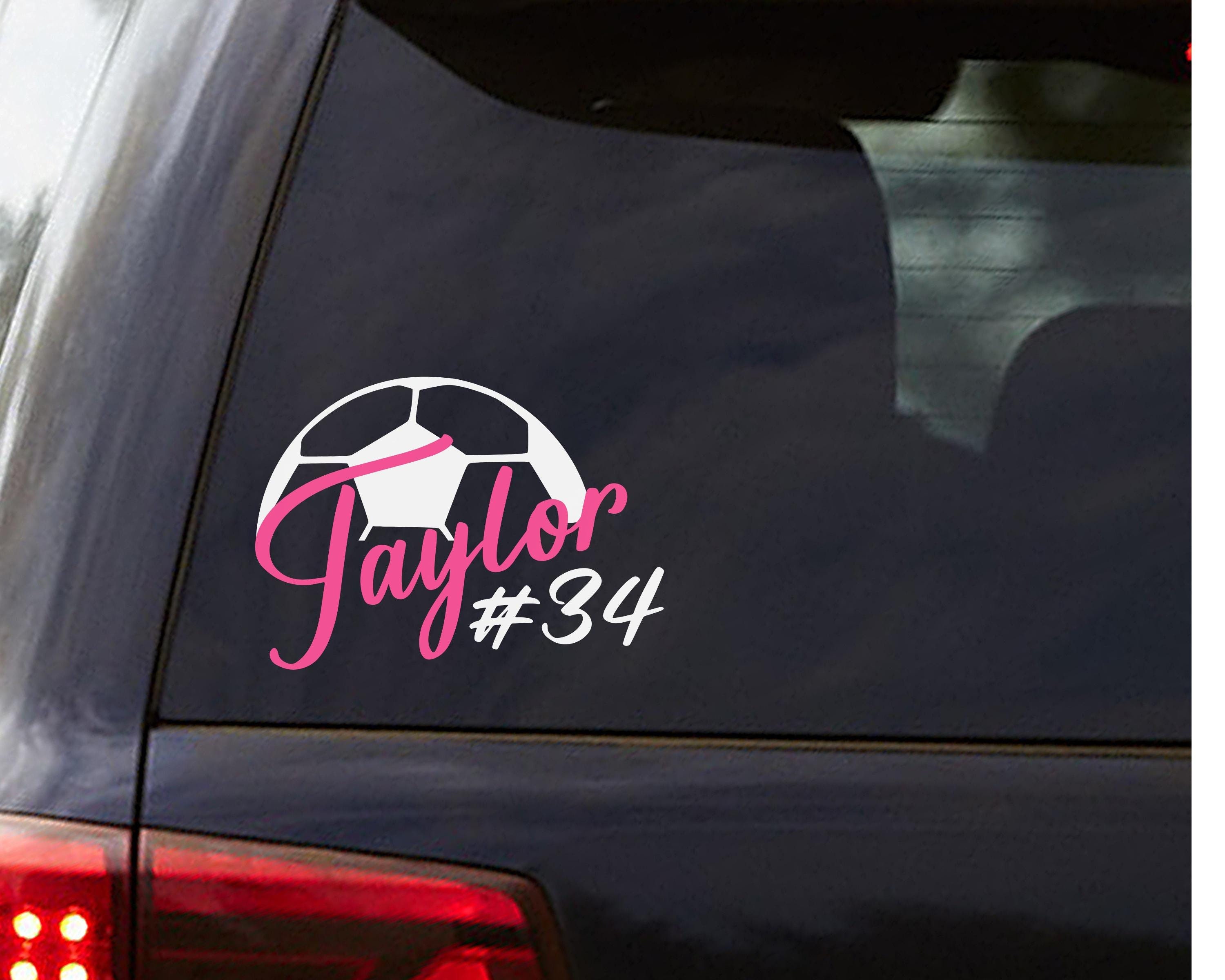 Personalized Soccer Ball Decal: Custom Name Sticker - Etsy
