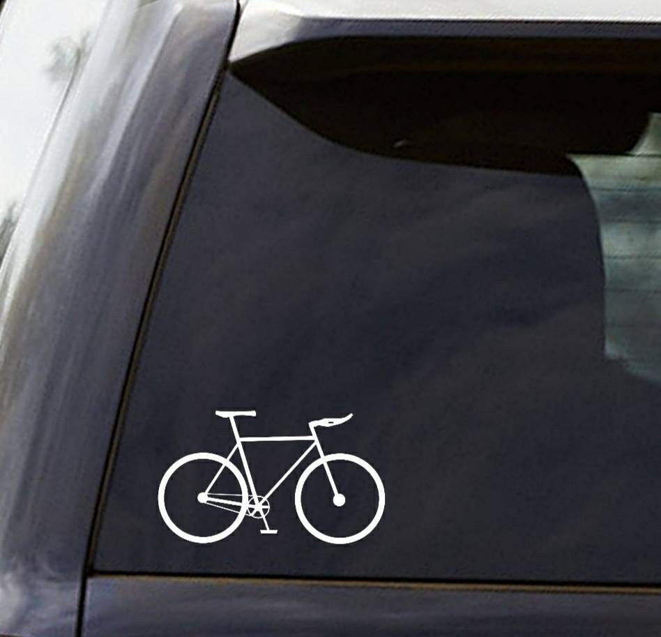 Cycling Decal Cycling Sticker Car Window Decal Bike Vinyl - Etsy