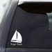 Boat Decal Personalized Boat Gift Sailboat Decal Car Window - Etsy