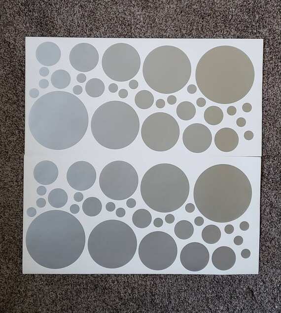 Silver Wall Decal Metallic Wall Decal Silver Wall Decor | Etsy