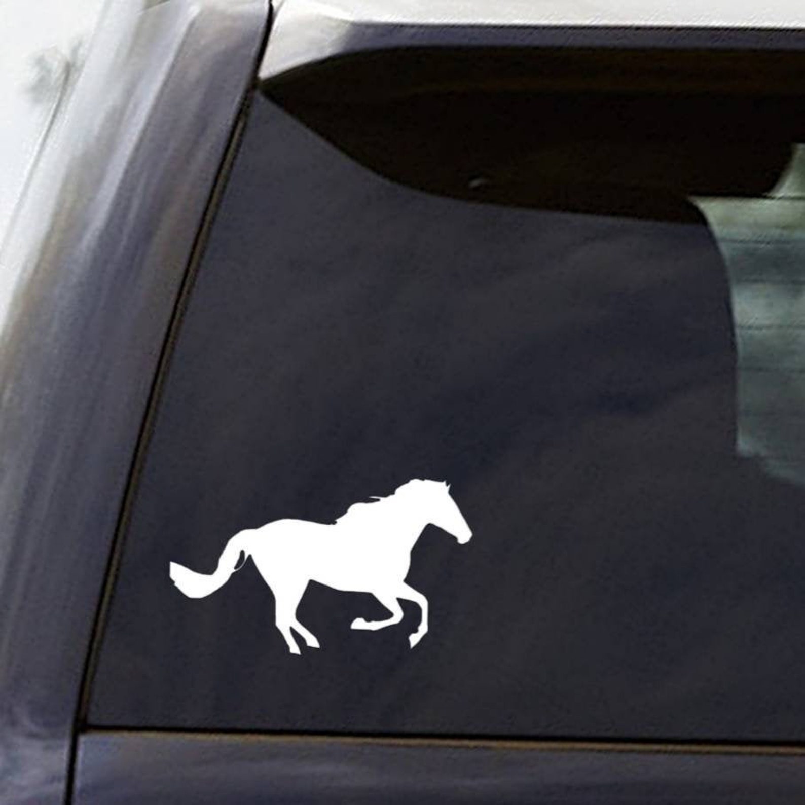 Horse Car Decal Horse Window Decal Horse Car Sticker Car - Etsy