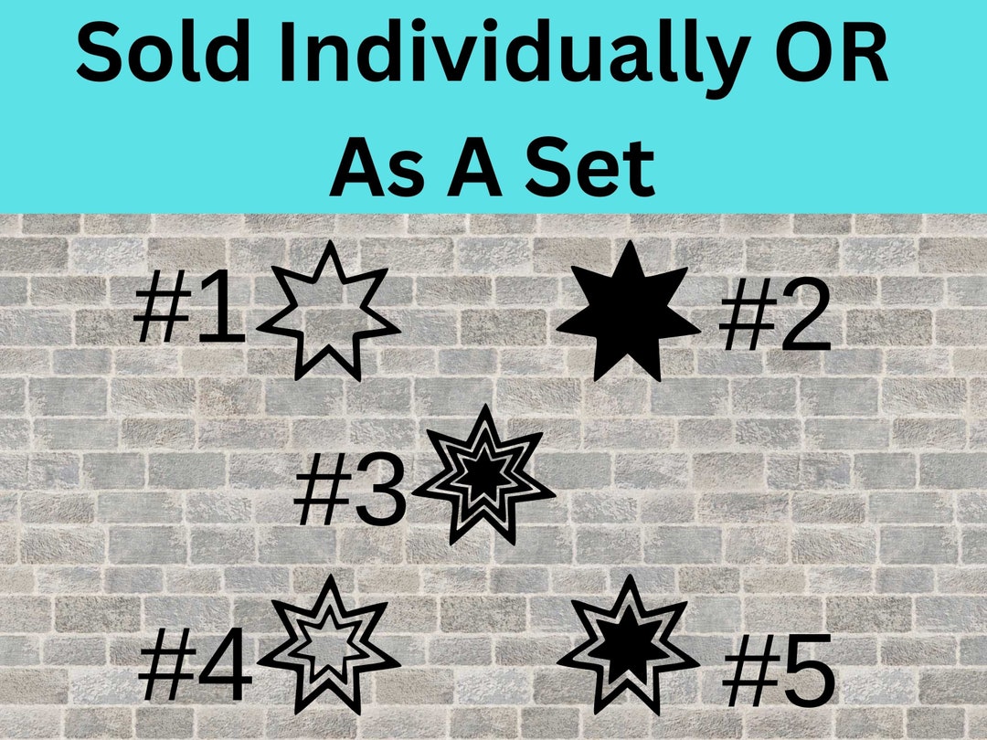 Sparkle Car Window Decal, Star Decal for Tumbler or Mirror, Sold ...