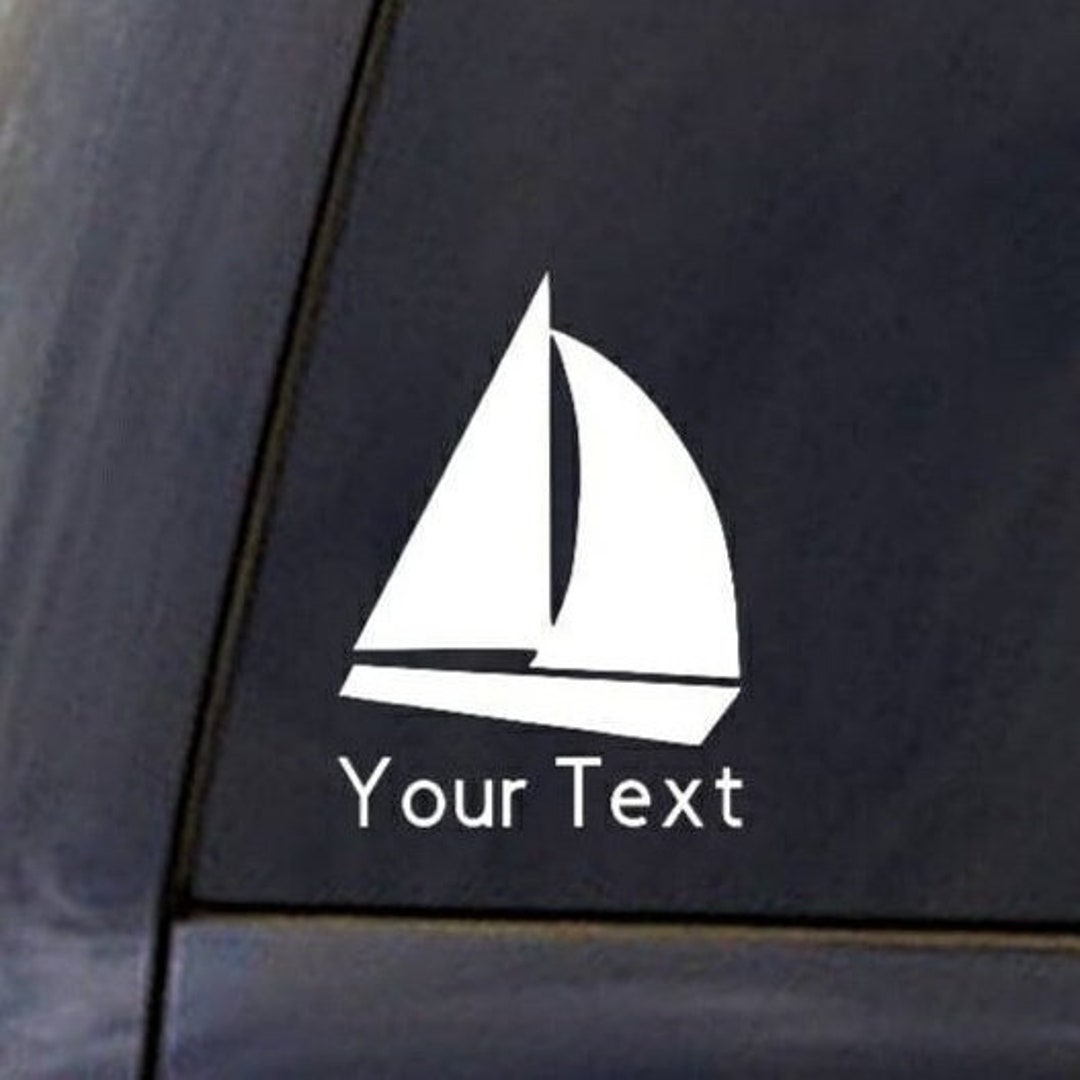 Boat Decal, Personalized Boat Gift, Sailboat Decal, Car Window Decal ...
