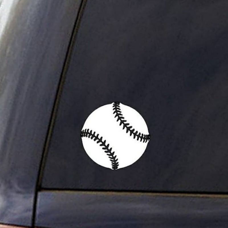 Softball Car Decal - Etsy
