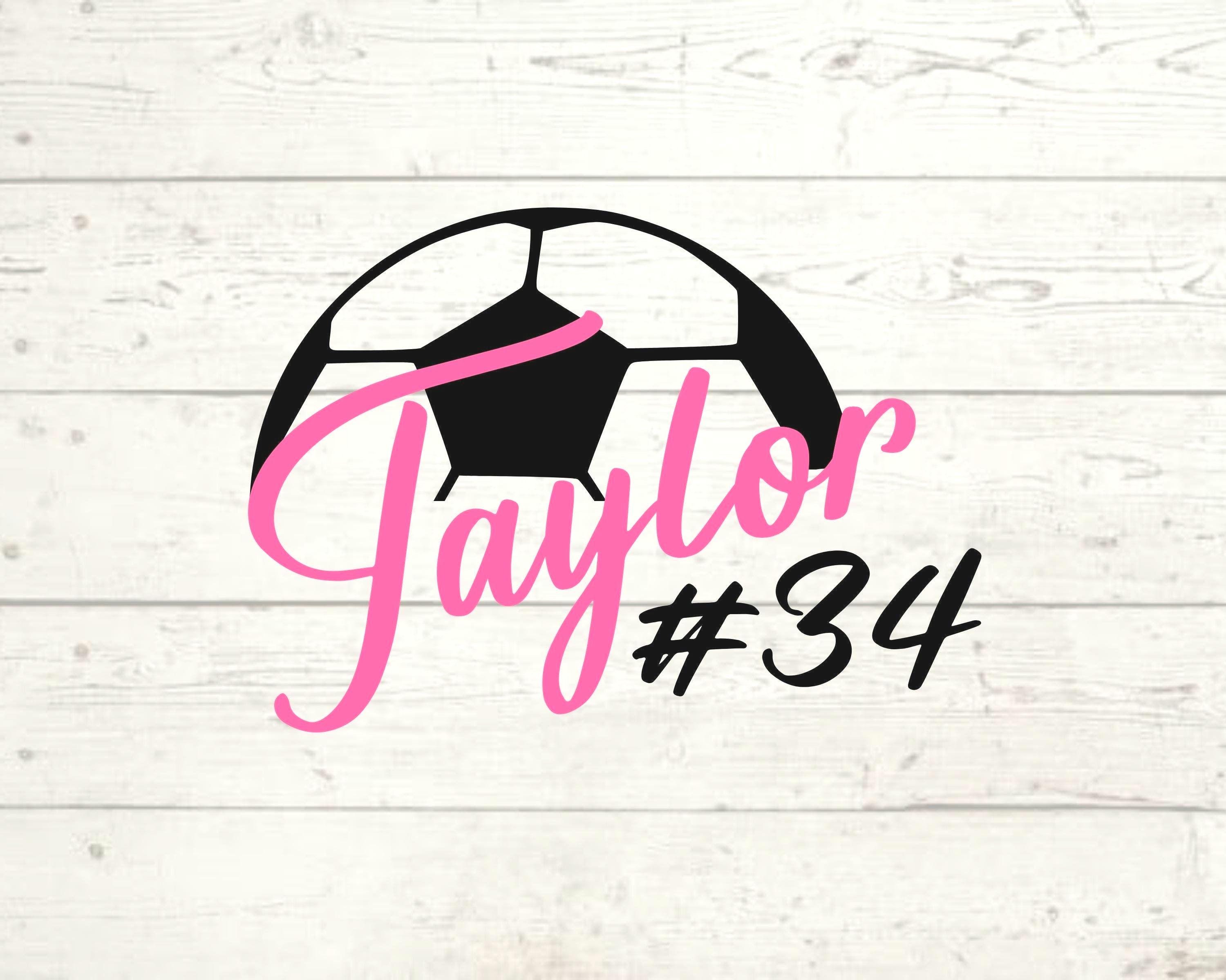 Personalized Soccer Ball Decal: Custom Name Sticker - Etsy