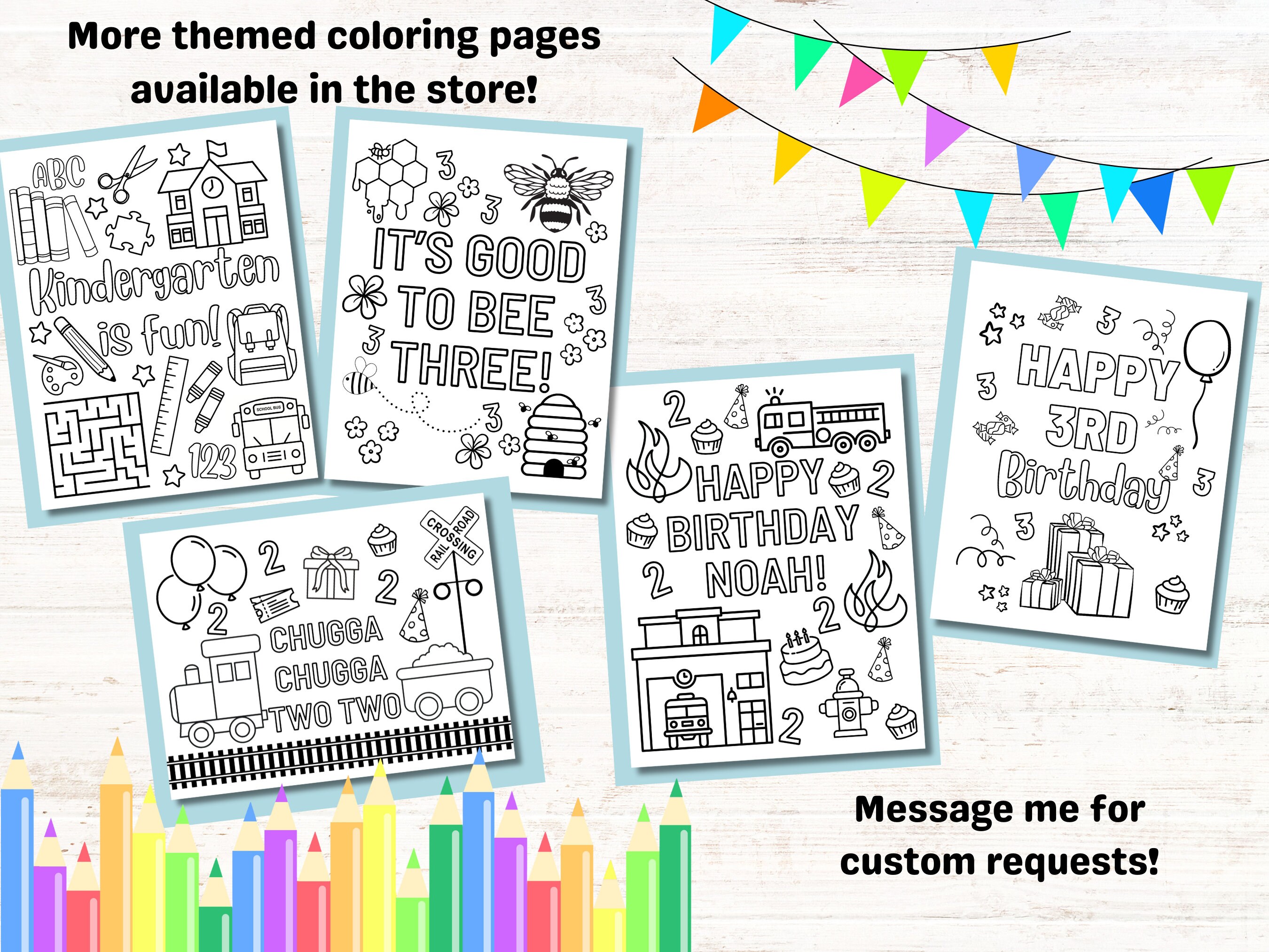 First Lap Coloring Page Kids Birthday Party Activity, Kids Party ...