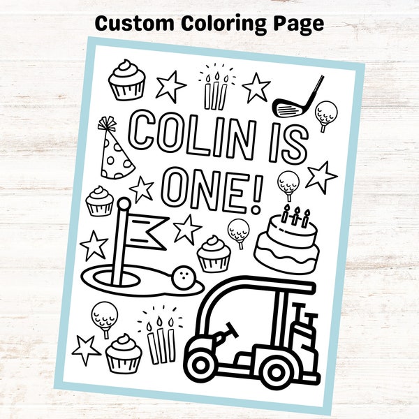 Birthday Coloring - Etsy
