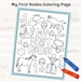 My First Rodeo Coloring Page and Activity Sheet Set for Kids Birthday ...