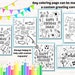 Personalized Teacher Birthday Coloring Card From Students (digital ...