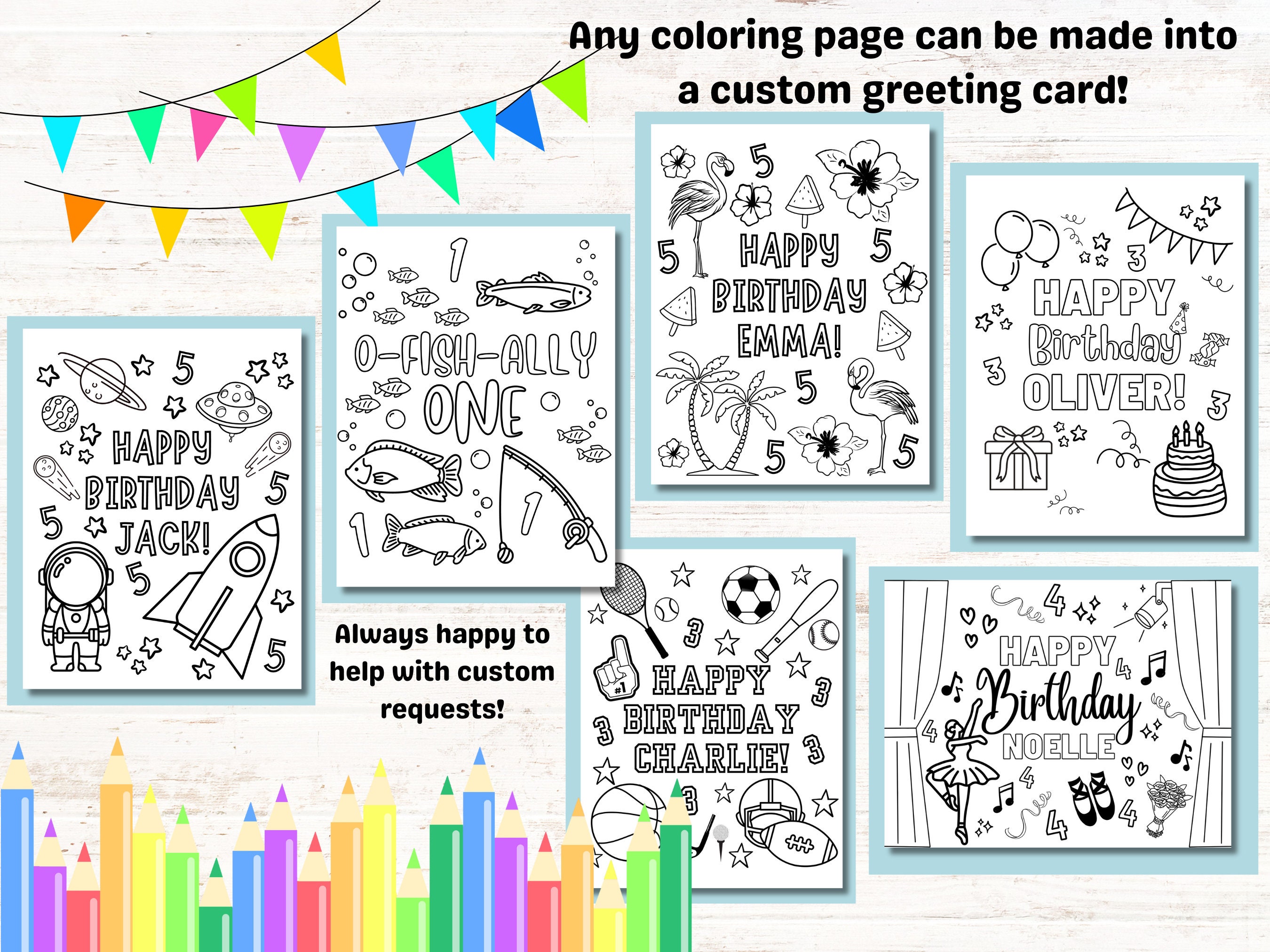 Custom Teacher Birthday Card From Students, Personalized Teacher ...