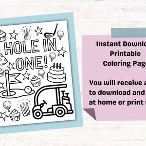 Custom Time to Par-tee Coloring Page and Activity Sheet Set for Kids ...