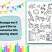 Preschool Coloring Page for Kids, First Day of School Activity ...