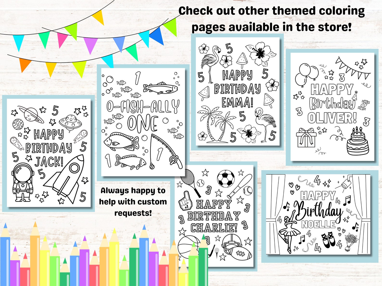 First Lap Coloring Page Kids Birthday Party Activity, Kids Party ...