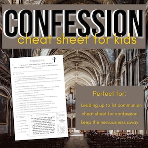 Confession Sheet for Children - Etsy