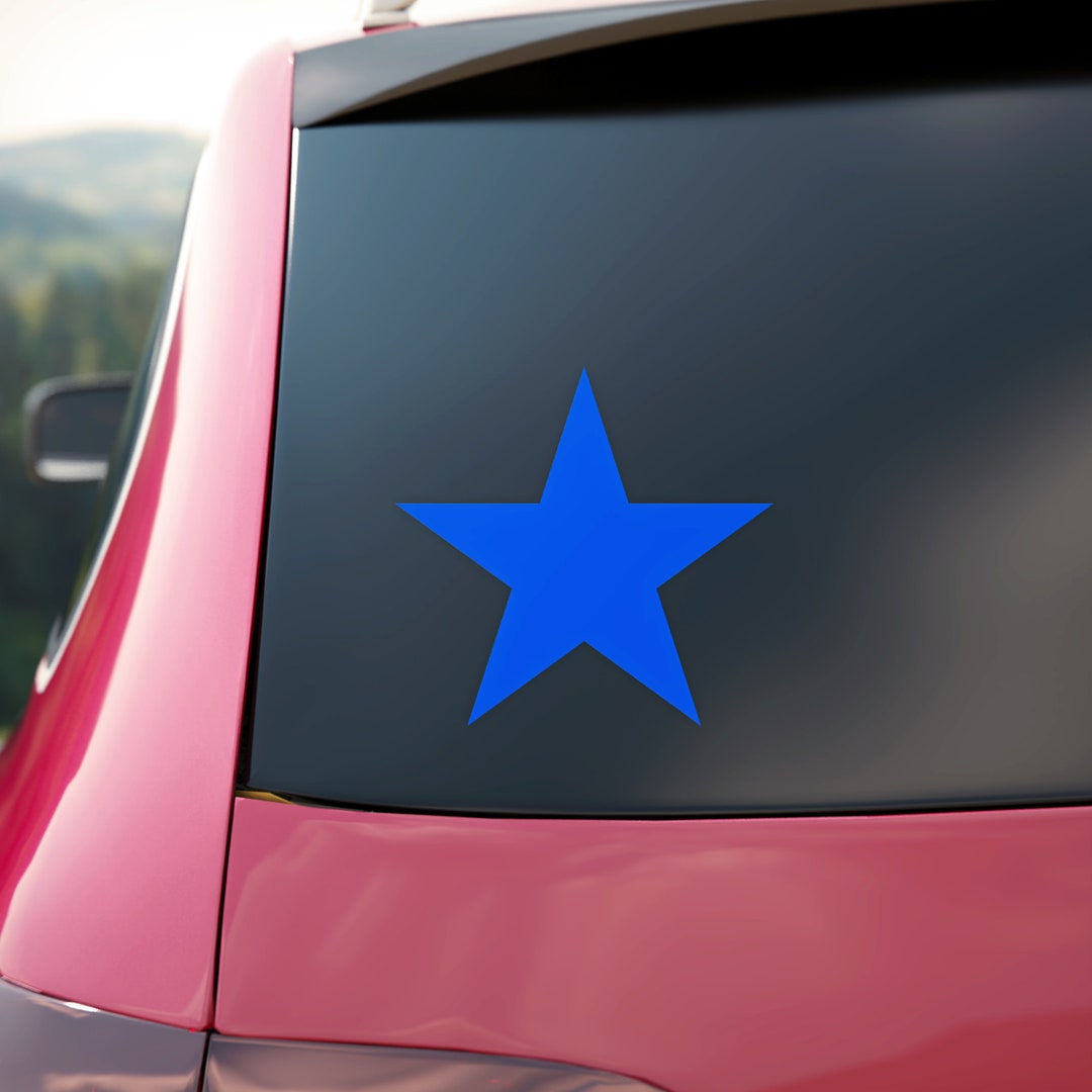 5 POINT STAR Decal-transfer Sticker for Water Bottles, Tumblers ...