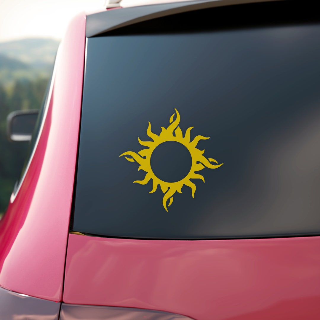 TRIBAL SUNBURST DECAL - Transfer Sticker for Water Bottles, Tumblers ...