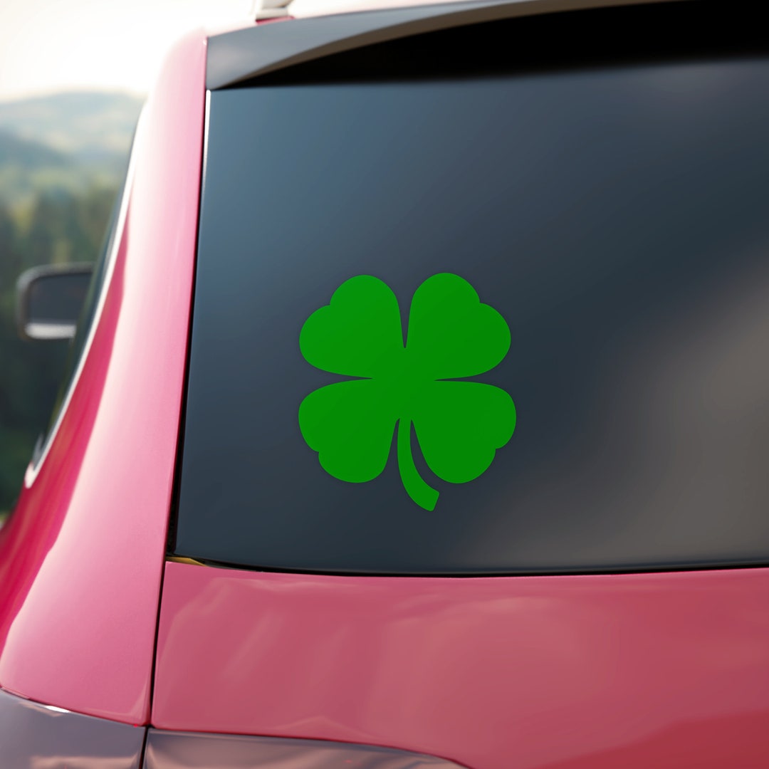 Lucky Clover Decal – Vinyl Sticker for Cars, Laptops, Tumblers - Etsy
