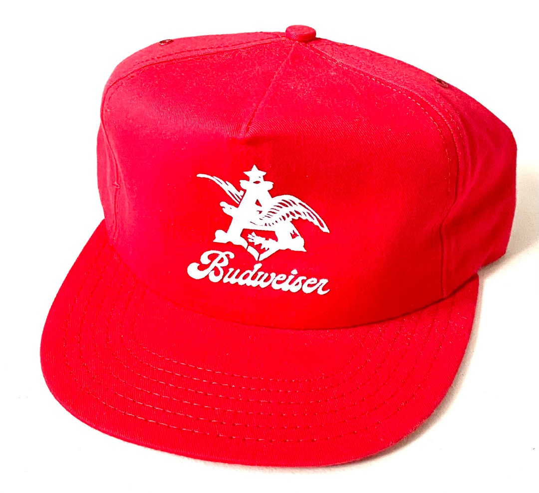 Vintage Budweiser Beer Logo Snapback Hat - Etsy