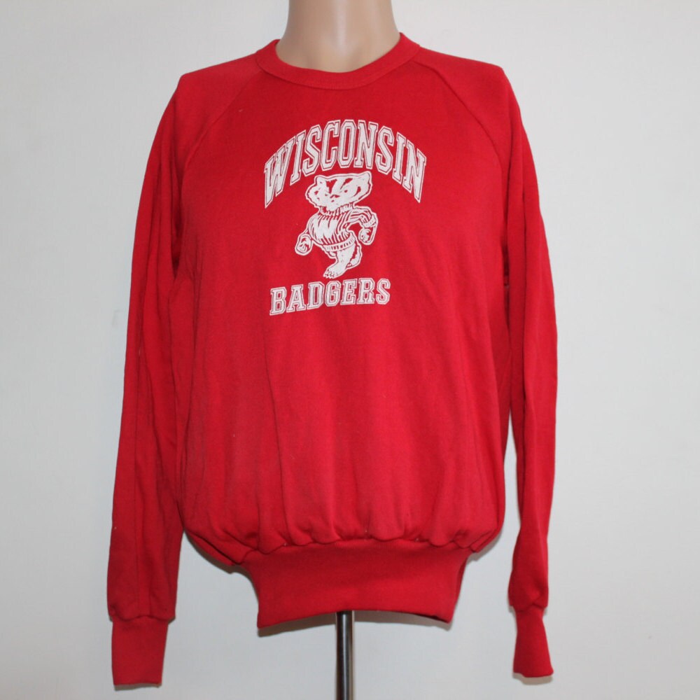 Vintage Wisconsin Badgers NCAA Crewneck Sweatshirt M