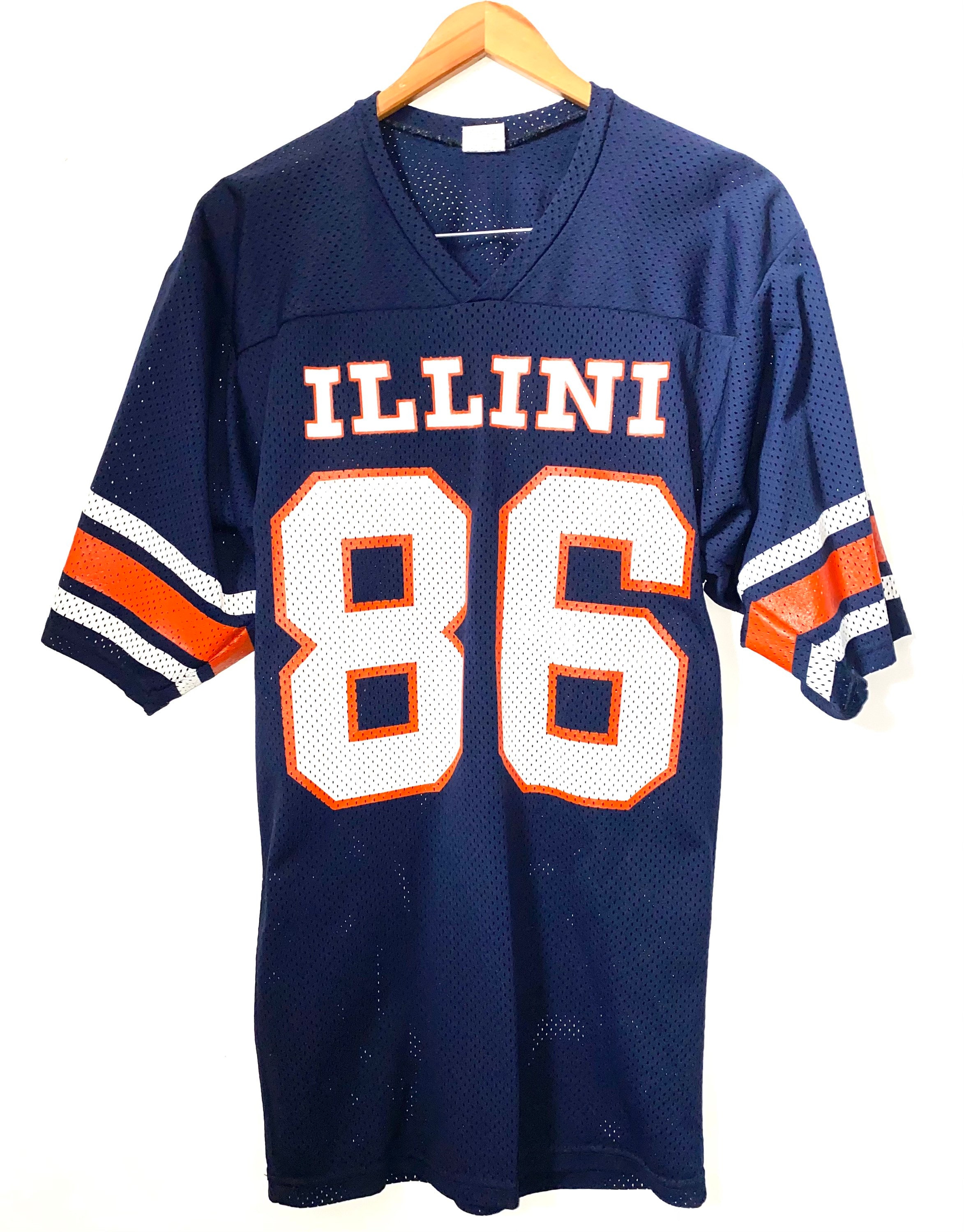Vintage Illinois Fighting Illini NCAA Football Jersey