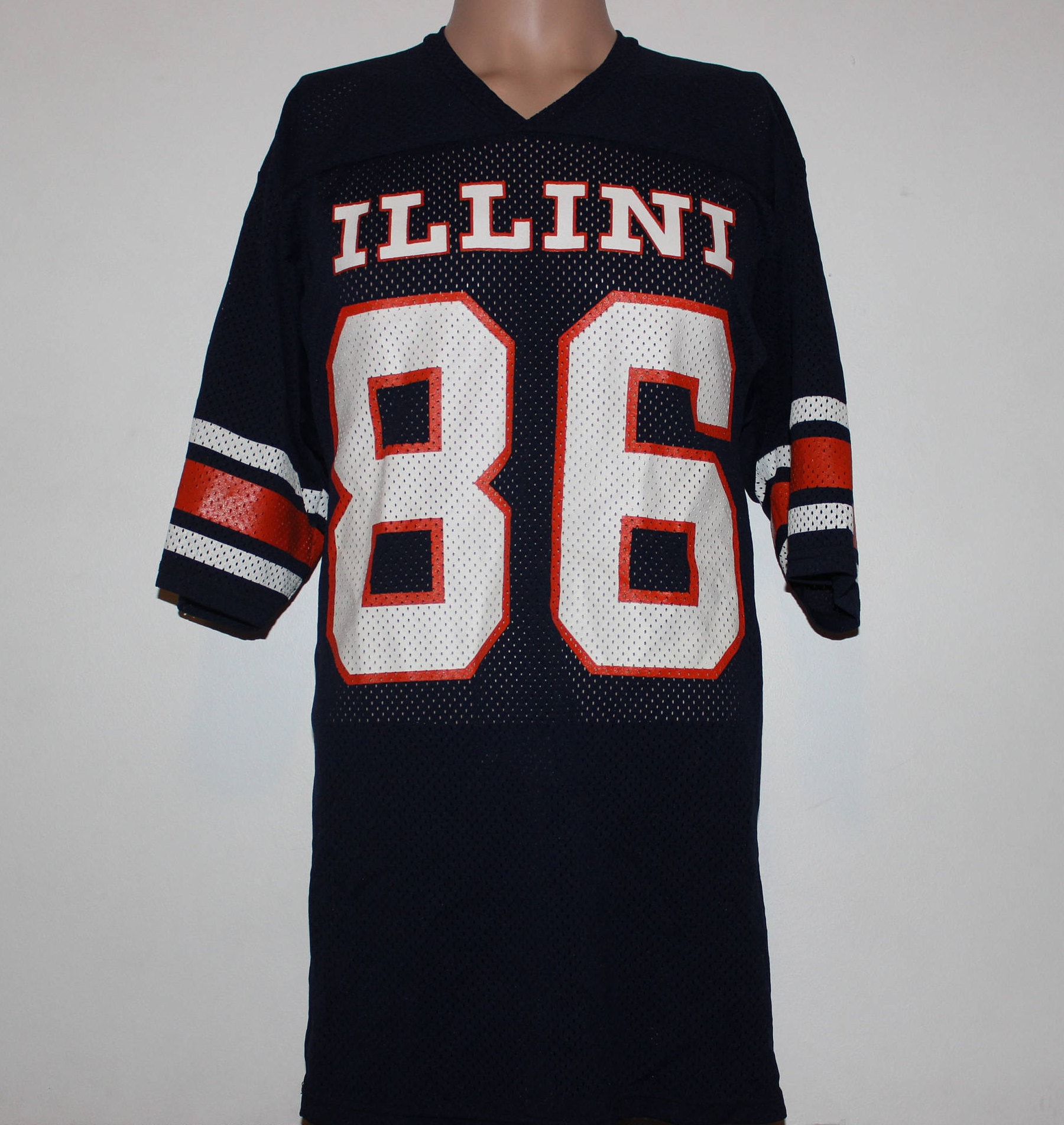 Vintage Illinois Fighting Illini NCAA Football Jersey