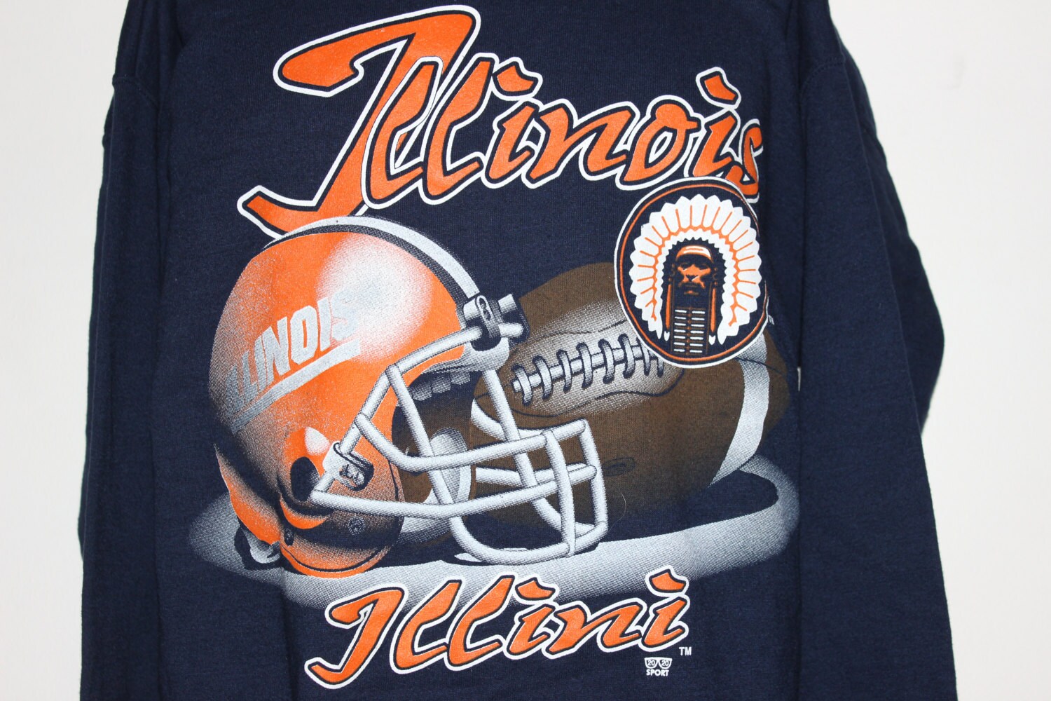 Vintage University of Illinois Fighting Illini NCAA Crewneck Sweatshirt XL