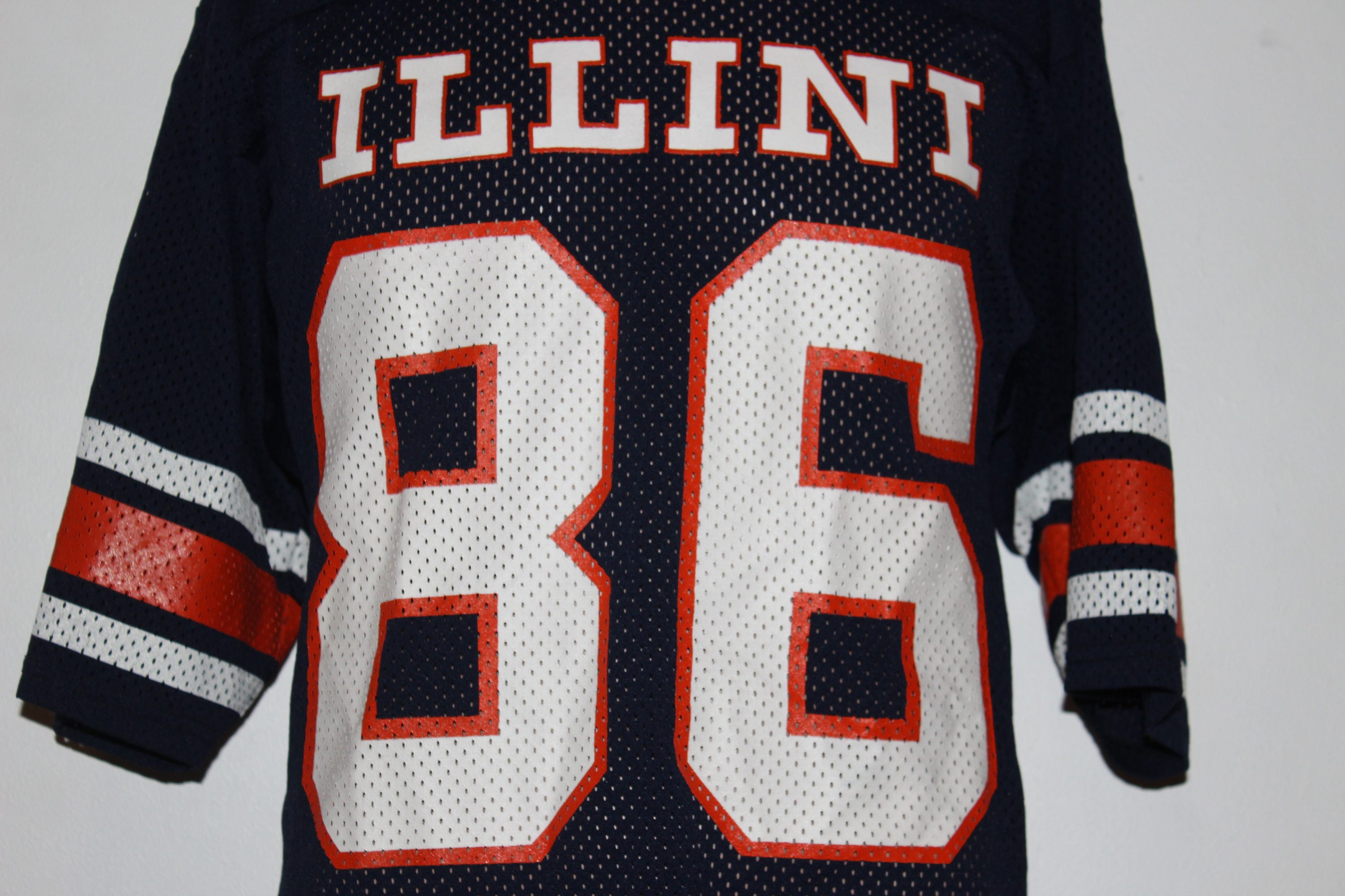 Vintage Illinois Fighting Illini NCAA Football Jersey