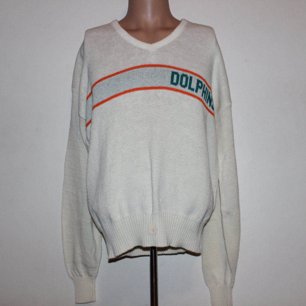 Vintage Miami Dolphins Cliff Engle NFL Sweater L