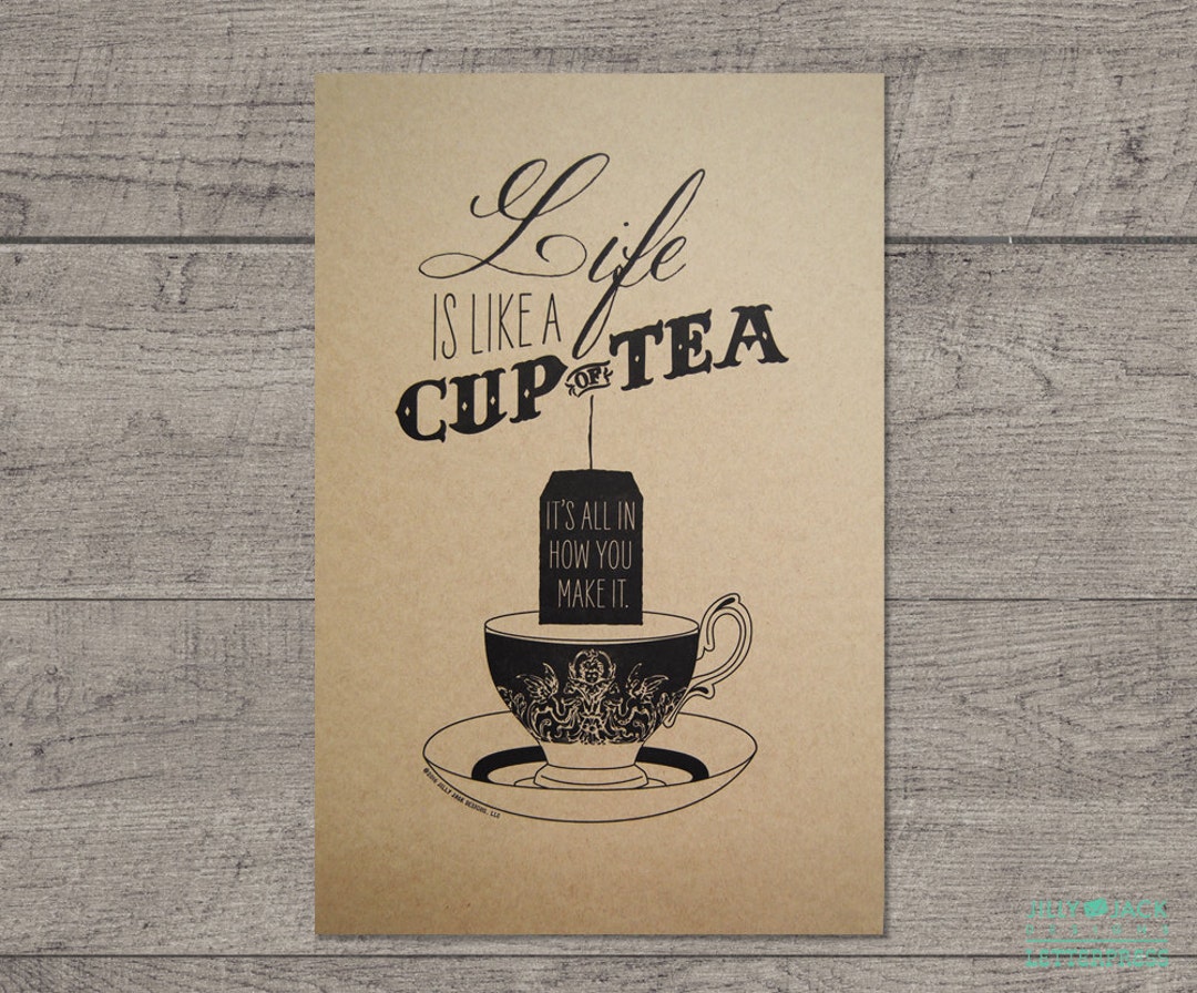 Kitchen Wall Art, Tea Themed Gift, Wall Decor, Gift for Tea Lover, Tea ...