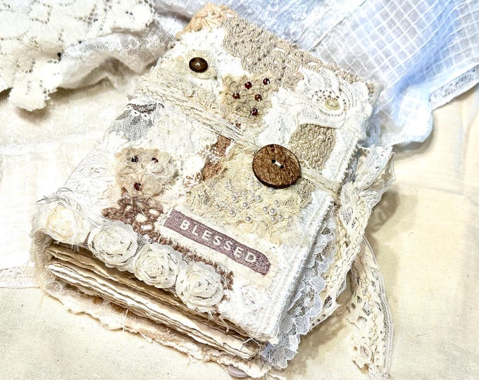 Handmade Lacey Journal - Etsy