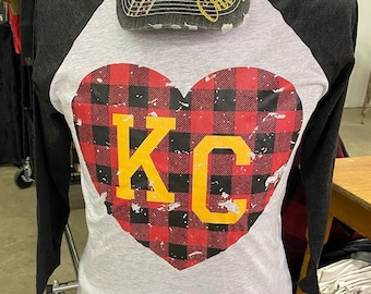 Yellow Red Kc Heart - Etsy