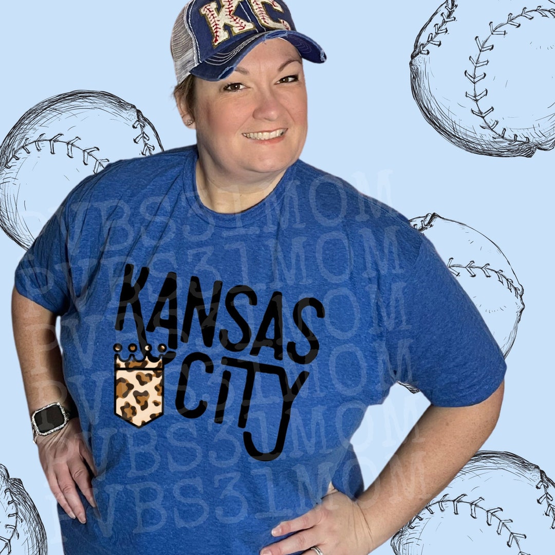 Kansas City Baseball Shirt, Kansas City Baseball Leopard Tee, KC ...