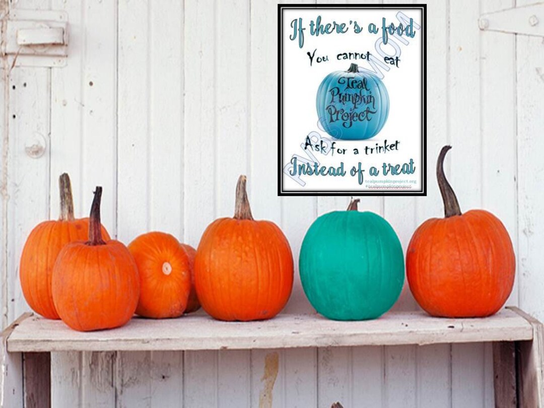 Teal Pumpkin Project Sign INSTANT DOWNLOAD - Etsy