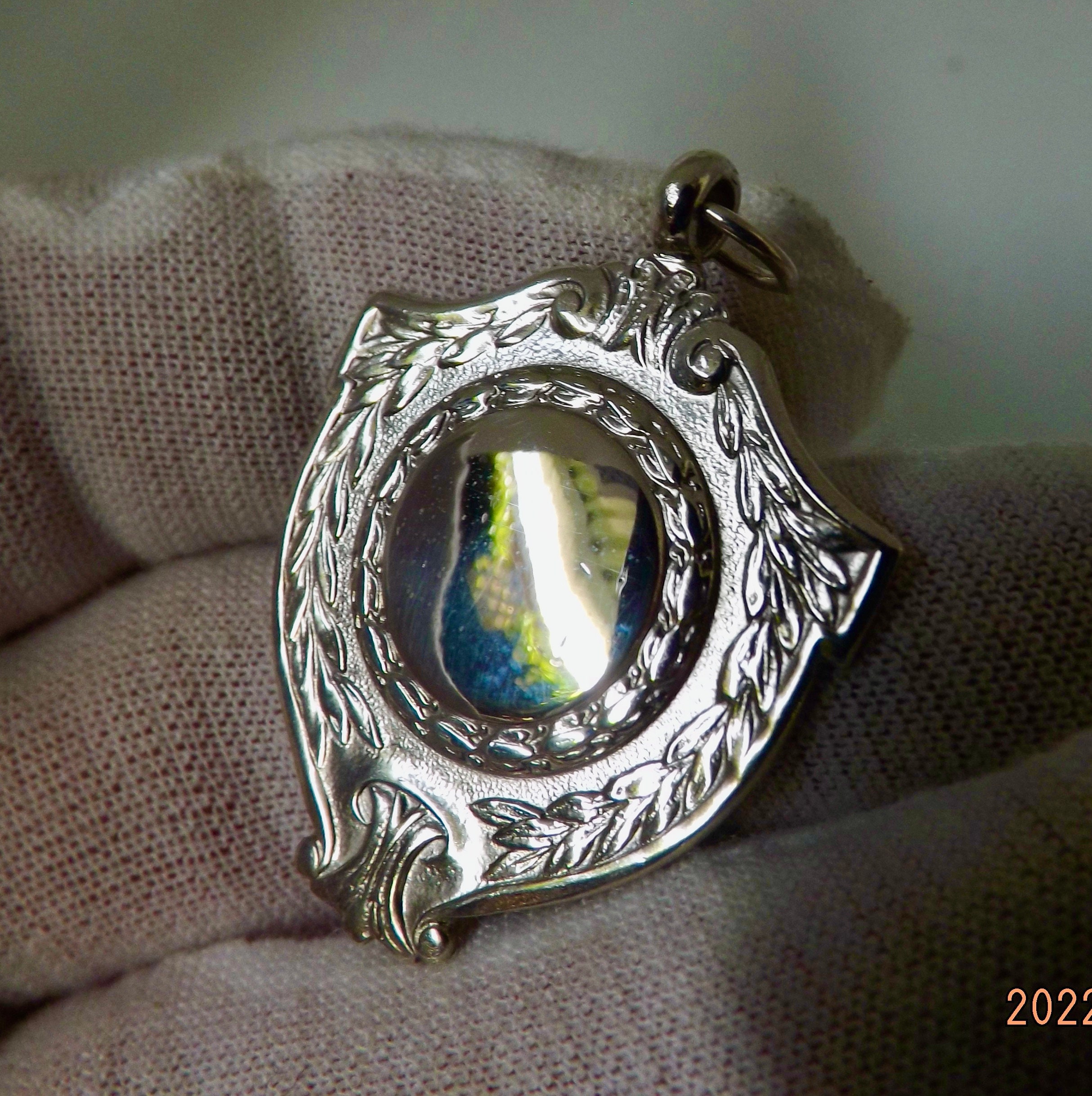 Vintage Sterling Silver Albert Fob Medal by James Fenton 1950 - Etsy