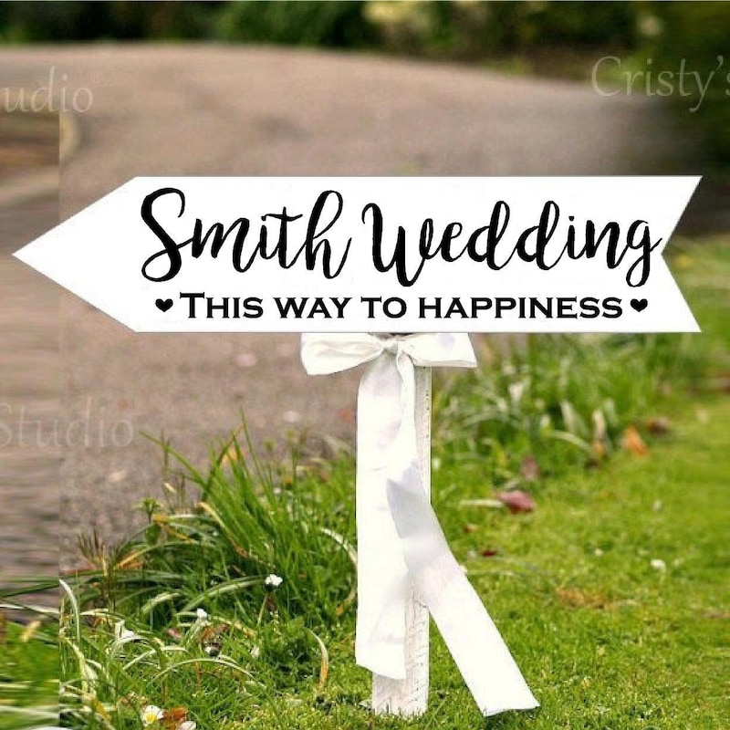 Wedding Road Signs - Etsy