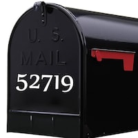 Custom Mailbox Decals Set of 2 Mailbox Numbers Vinyl Decal Stickers ...