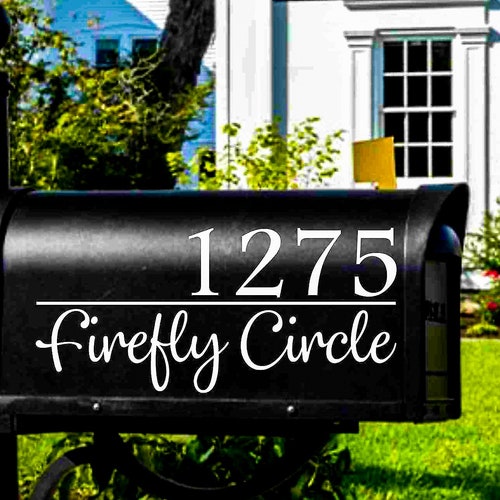 Mailbox Address Vinyl Decal Numbers Address Vinyl Lettering - Etsy