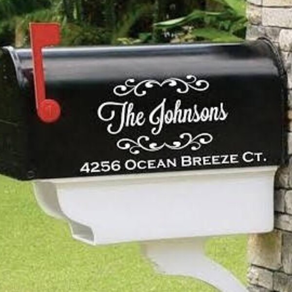 Last Name Decal - Etsy