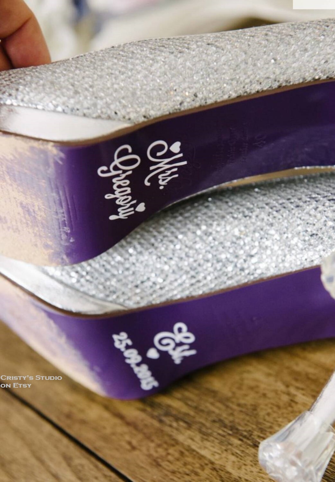Wedding Shoe Decals Shoe Decals for Wedding - Etsy