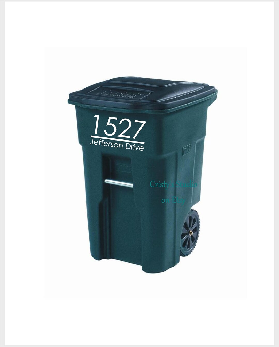 Custom Address Decal for Mailbox, Trash Can, Garage Door - Etsy