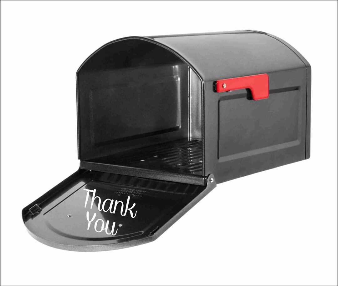 Mailbox Inner Door Thank You Decal - Etsy