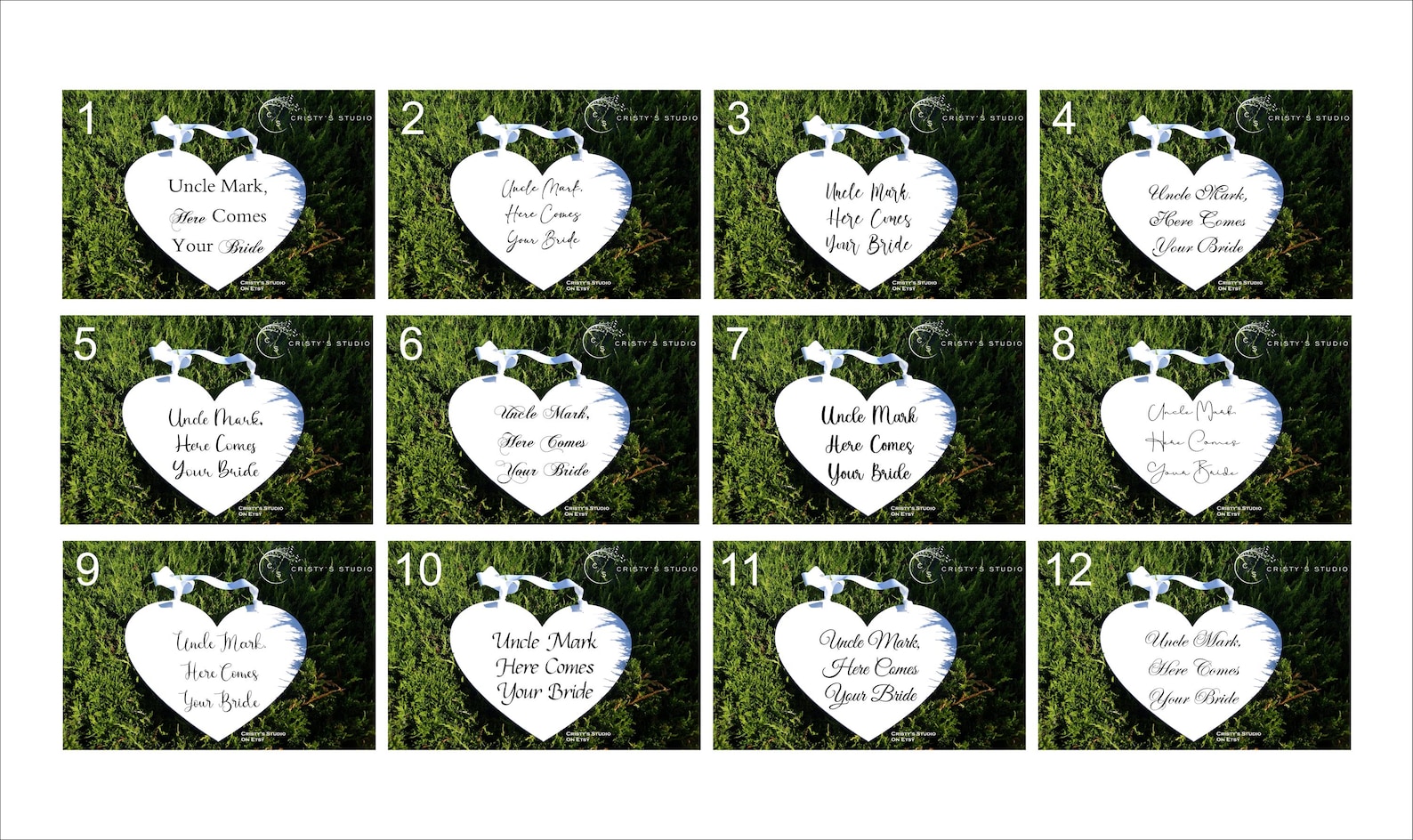 Custom Wedding Ring Bearer Sign Personalized Here Comes Your Bride ...